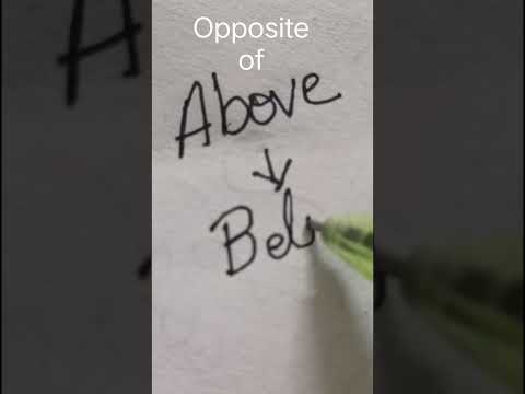 Opposite of Above l Learn English Opposites #shorts #english #learnenglish #youtubeshorts #opposites