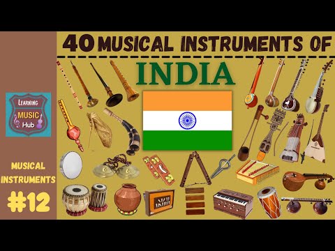 40 MUSICAL INSTRUMENTS OF INDIA | LESSON #12 | LEARNING MUSIC HUB | MUSICAL INSTRUMENTS