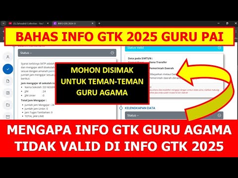 MENGAPA INFO GTK 2025 GURU AGAMA TIDAK VALID