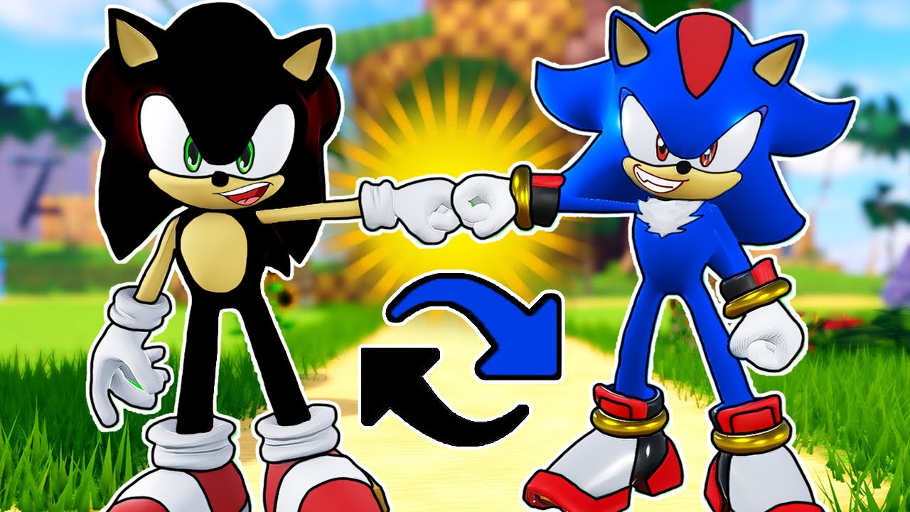 Sonic and Shadow SWAP Colors In Roblox!