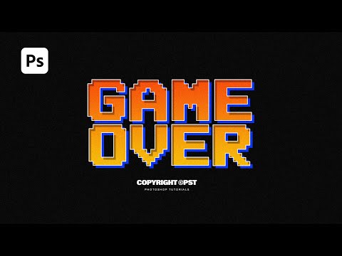 How to Create Retro Pixel Game Text Effect in Photoshop - Photoshop Tutorials