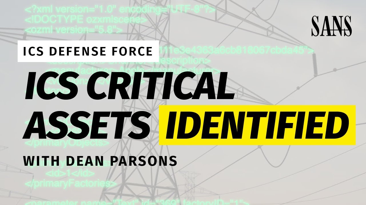 ICS Critical Assets Identified