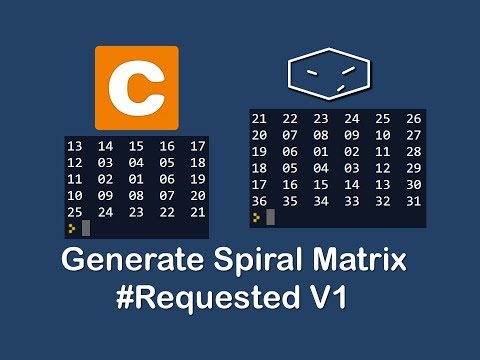 Learn generate spiral matrix request v1 in c - Mind Luster