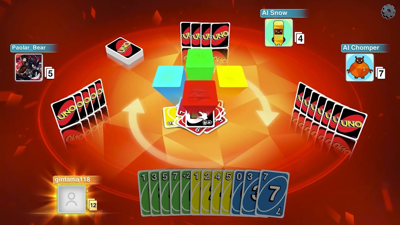 Playing UNO Online Gameplay Steam PC