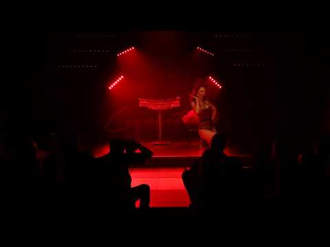 Giant Champagne Glass Act - Sugar Blue Burlesque