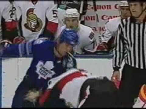 Danny Bois vs. Nathan Perrott, September 24, 2007 - Ottawa Senators vs ...
