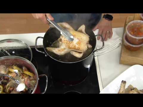 CooksEssentials 12 qt. Porcelain Enamel Stock Pot w/Handles on QVC