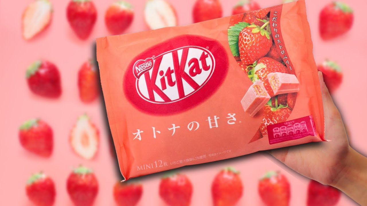 Strawberry Kit Kat | JAPAN | Unboxing + Review | いちご