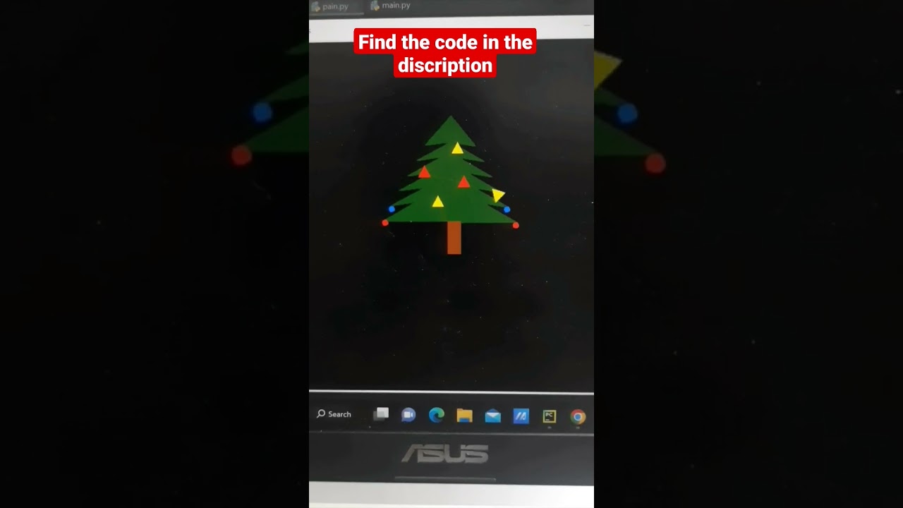 Christmas tree by using python #christmas #python #pythonprogramming #python3 #pythonprojects