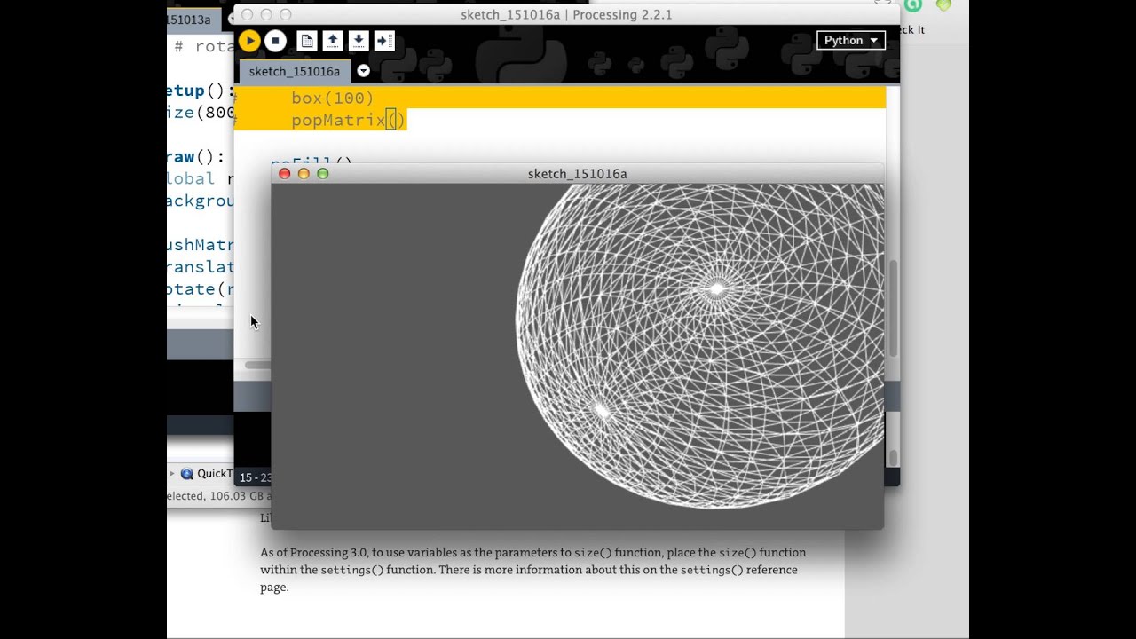 Python Processing 3D Experiments