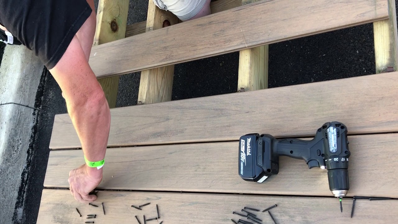 Timbertech Capped Composite Deck using Conceal Loc Hidden Fasteners