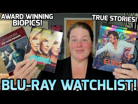 NOVEMBER 2022 BLU-RAY WATCHLIST - BIOPIC MOVIE MONTH! *award winning performances and true stories!*