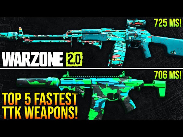 5 best weapons with fast TTK in Warzone 2 Season 1 Reloaded