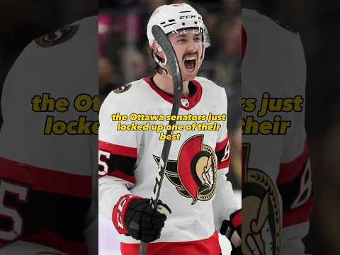 The Ottawa Senators Just Signed One of Their Best Young Players to a MONSTER Contract! #shorts