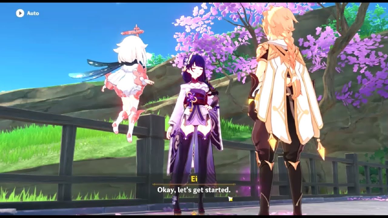 Aether & Baal go out on a fun date also take a picture for baal |Genshin Impact