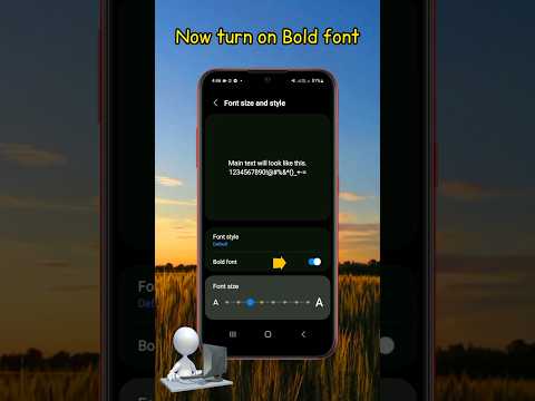 how to bold font in android phone 😎 | font bold | Font size & style ✌️😎