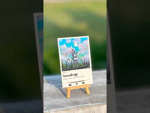 Spotify song card 4 Natural acrylic painting #satisfying #acrylicpainting #gouache