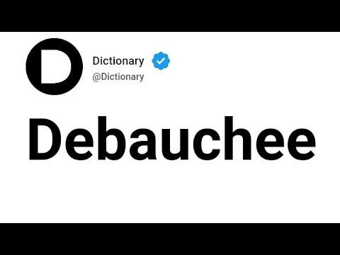 Debauchee Meaning In English