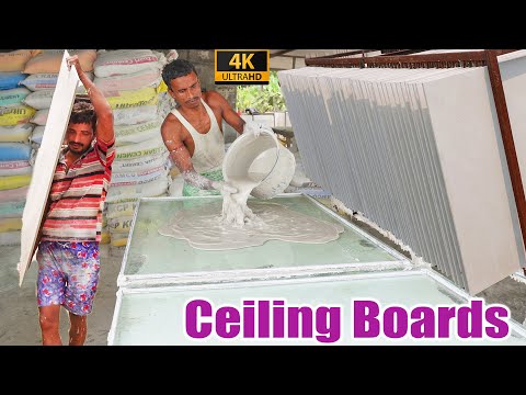 HOW TO MAKE GYPSUM CEILING BOARDS DESIGN | New Small Business Ideas 2022 | Small Scale Industries |