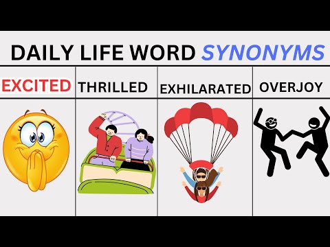 5 Words for Feeling Excited and Happy | Learn English Vocabulary | SYNONYM SERIES