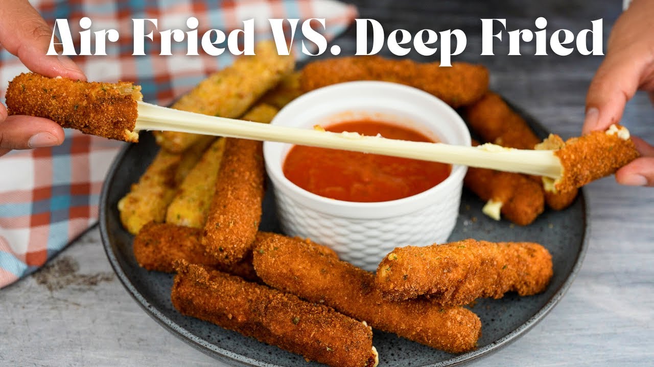 I Tested Homemade Mozzarella Cheese Sticks Air Fried VS Deep Fried
