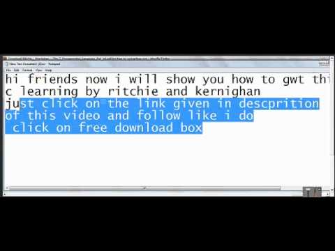 Download "The C Programming Language" by K&R