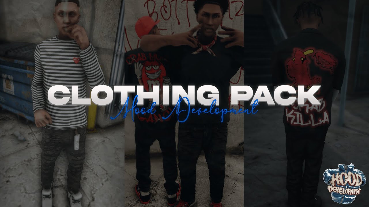 Unbranded Hood Clothing Pack | Fivem | TOS FRIENDLY |