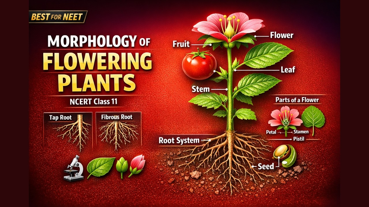 Morphology of Flowering Plants | Full Chapter | 3d Animated | NCERT Class 11 | Biology