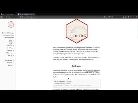 Simple way to Install Tex (LATEX) to export Rmarkdown to PDF (in RStudio)