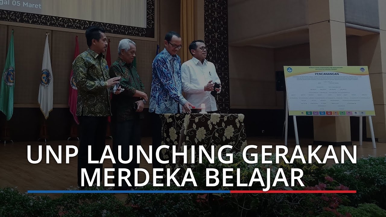 UNP Launching Gerakan Merdeka Belajar, Rektor UNP Ganefri: Mahasiswa ...
