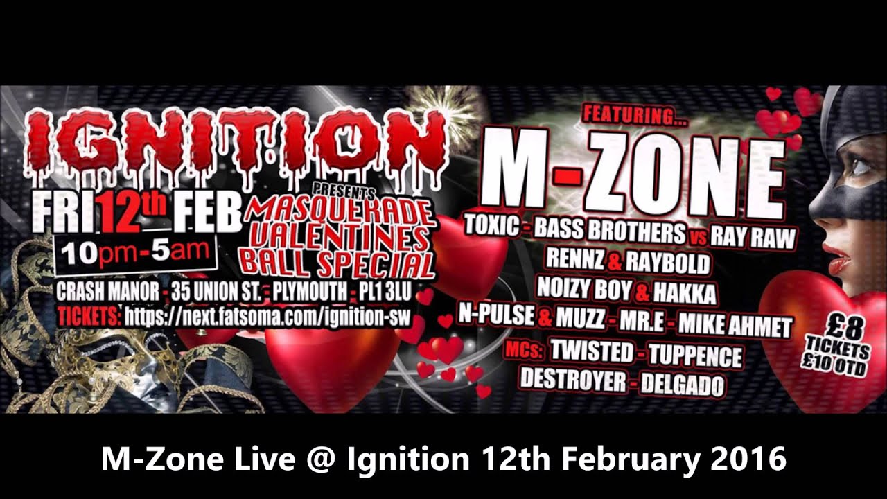 M-Zone@Ignition Valentines Masquerade Ball Special 12th February 2016