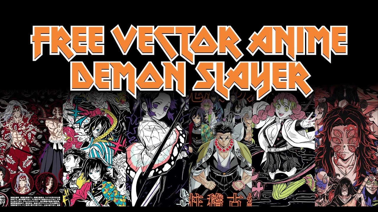 FREE VECTOR ANIME DEMON SLAYER