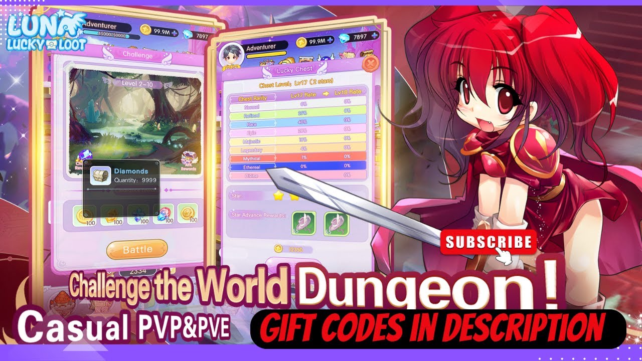 Luna Lucky Loot Gameplay Android | How to Redeem Code