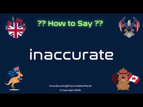 ❌📏 How to Pronounce inaccurate? (CORRECTLY) | Pronunciation Planet