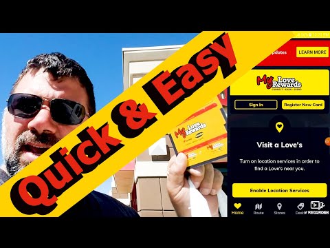 How to set up the Loves Truck Stop App for the TSD Logistics Fuel Program | Full Time RV Living