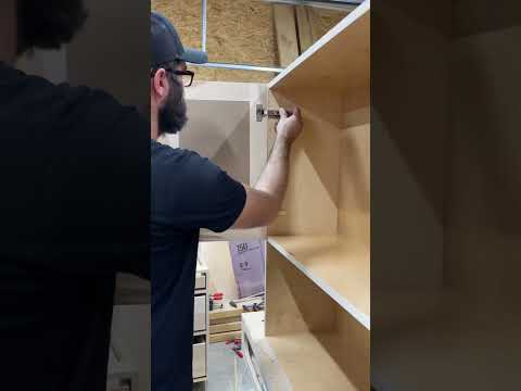 These Blum hinges make taking cabinet doors on and off super easy!