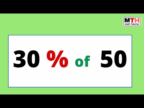 30 percent of 50