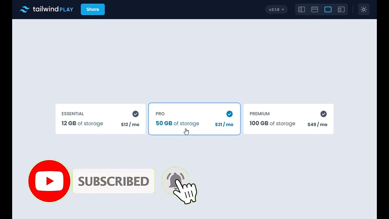 Custom Radio Buttons with only Tailwind CSS