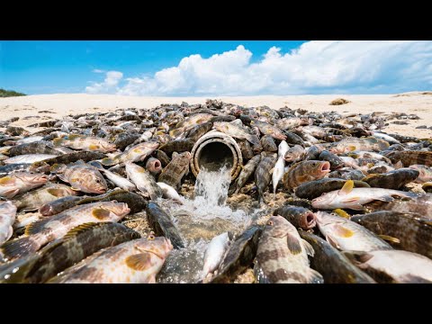 Chapter Going to the sea and encountering a grouper running wildly! Catch the fish with bare hands
