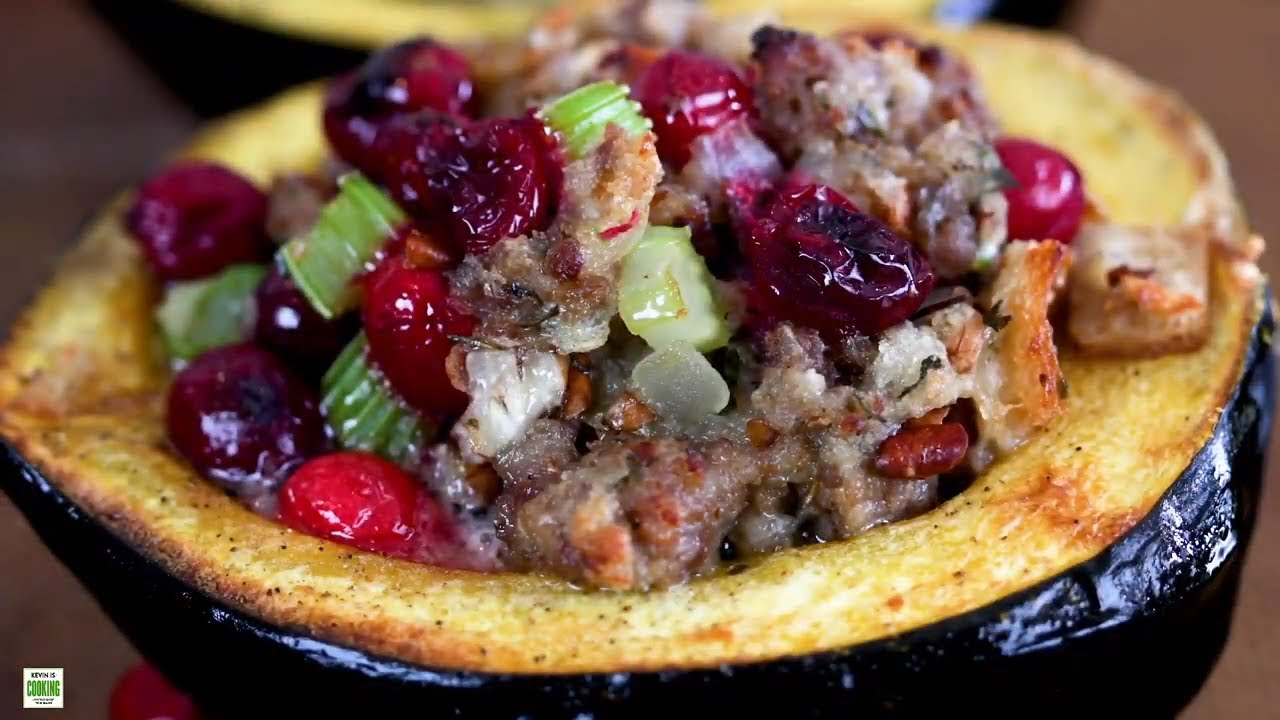 Sausage Stuffed Acorn Squash