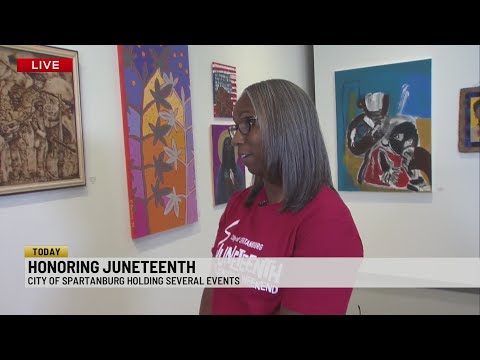 Juneteenth juried art exhibition showing through June in Artists Guild of Spartanburg