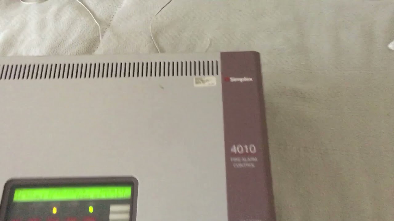 Simplex 4010 Quick Preliminary System Test