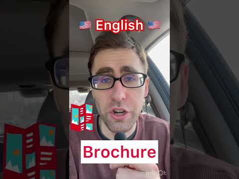 How to pronounce โBrochureโ in English ๐บ๐ธ #shorts