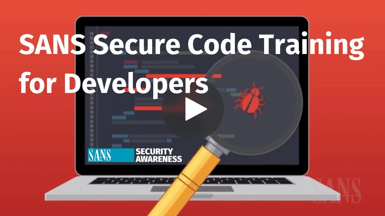 SANS Secure Code Training for Developers