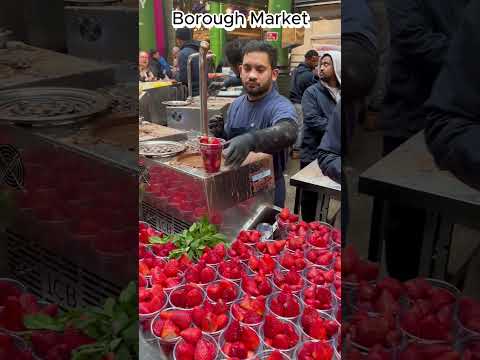 Borough Market Chocolate Covered Strawberries #shorts#chocolatecoveredstrawberries