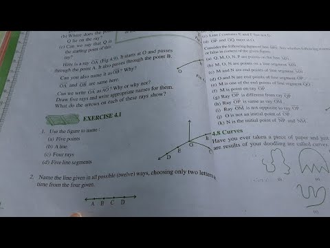 Ncert class 6th Maths chapter 4 Ex 4.1 Basic geometry ideas solution
