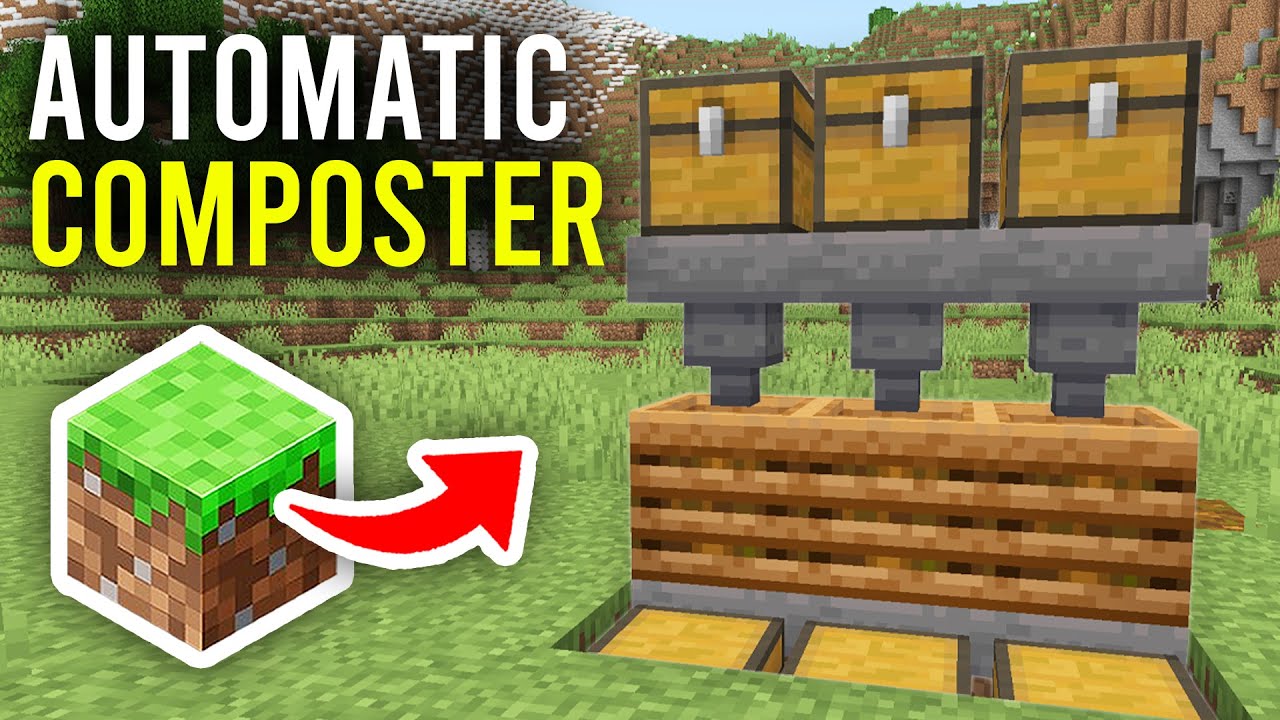 How To Make An Automatic Composter In Minecraft - Full Guide