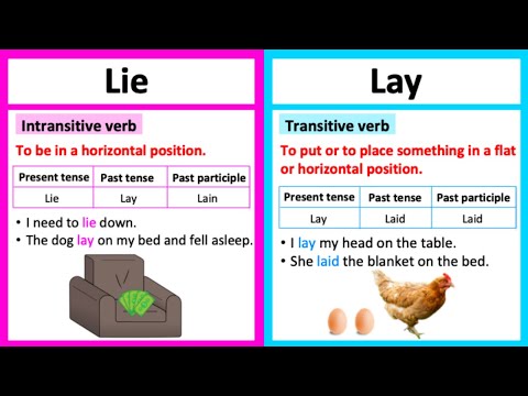 LIE vs LAY 🤔| What's the difference? | Learn with examples