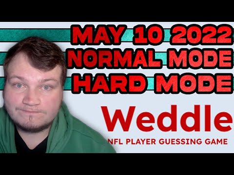 Weddle HARD MODE & Normal Mode | May 10th 2022 | The NFL Player Guessing Game