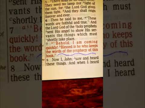 Revelation 22: 7 (JESUS is coming quickly!) JESUS IS LORD